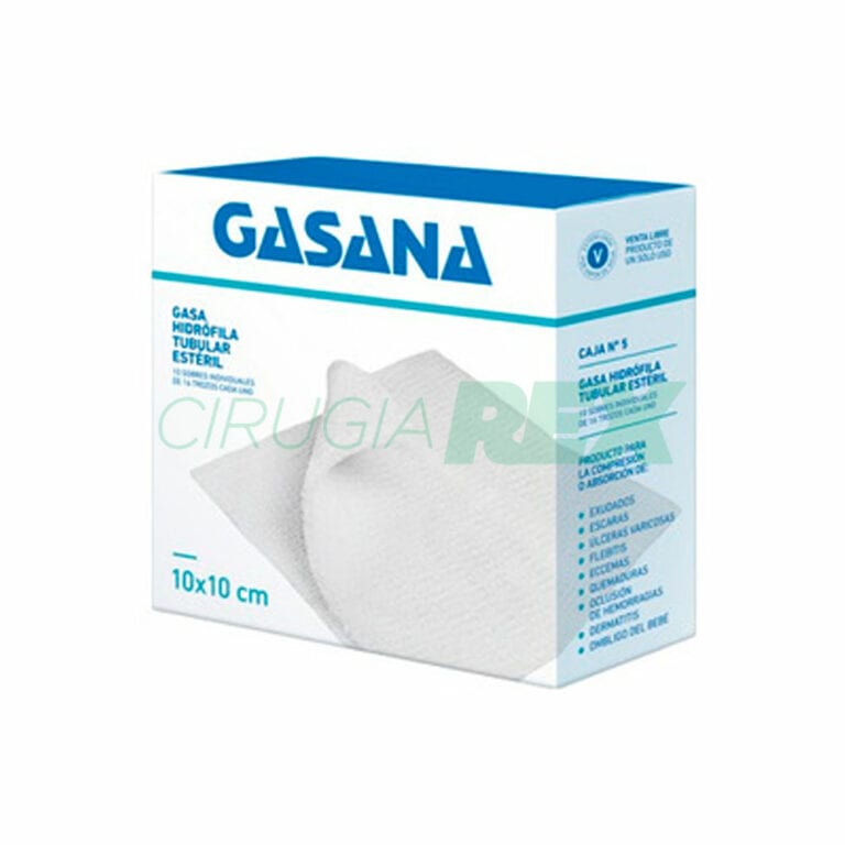 Gasa Hidrófilica Tubular Estéril 10X10 GASANA - Cirugía Rex