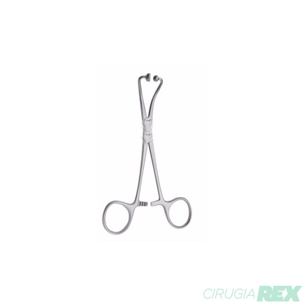 Pinza Backhaus 11 cm Punta Bola Pala - Cirugía Rex