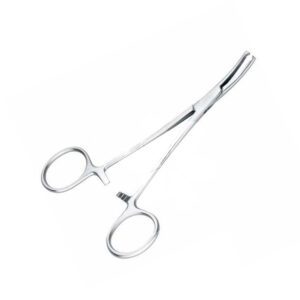 Pinza Halstead C/Diente Curva 14cm - Cirugía Rex