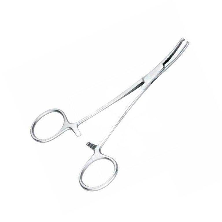 Pinza Halstead C/Diente Curva 12.5 cm - Cirugía Rex