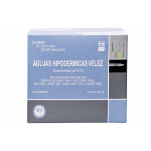 Agujas Hipodérm. Estériles 32 G X 1/2´´ X100 VELEZ - Cirugía Rex