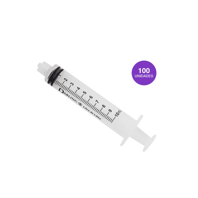 Jeringa Hipodérmica Desc. Darling / Pico a Rosca 10ml - Cirugía Rex